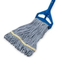 - Cotton mop heads, ring-ended, narrow band with 1-inch yellow strip ...