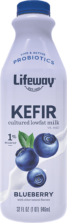 Lifeway Lowfat Milk Blueberry Kefir, 32 fl oz - Walmart.com