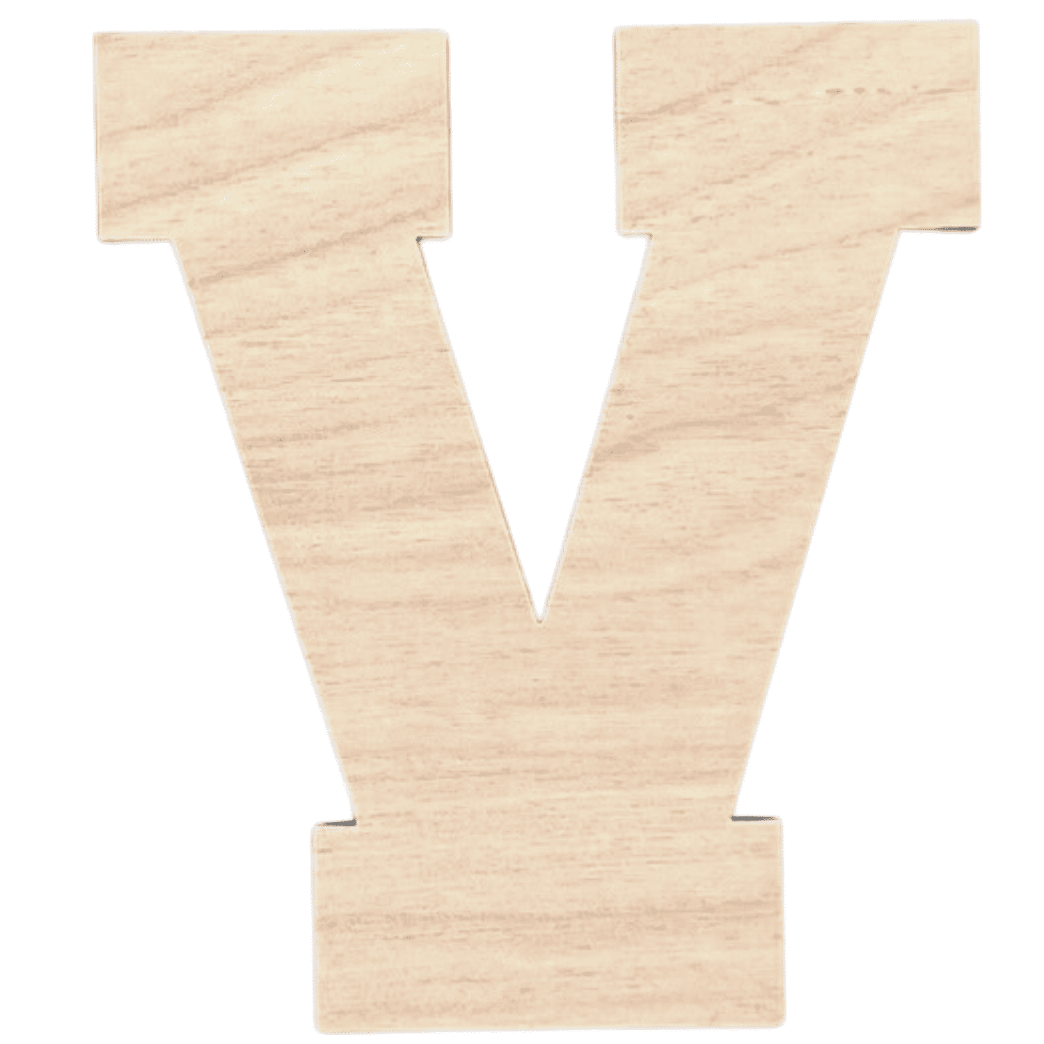 Krafty Supply - 22" Tall Birch Letter V | 1/4" Birch Plywood ...