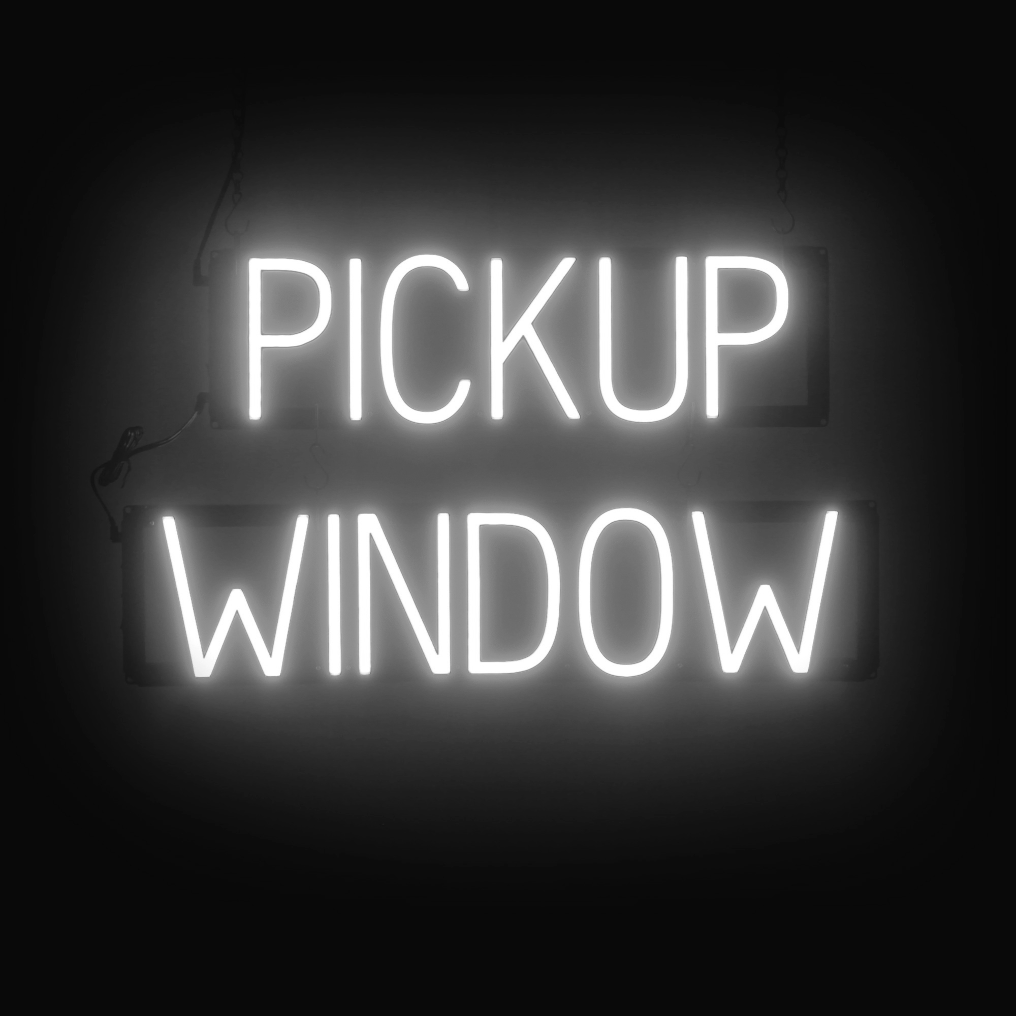 SpellBrite PICKUP WINDOW LED Sign for Business. 26.0" x 15" White ...