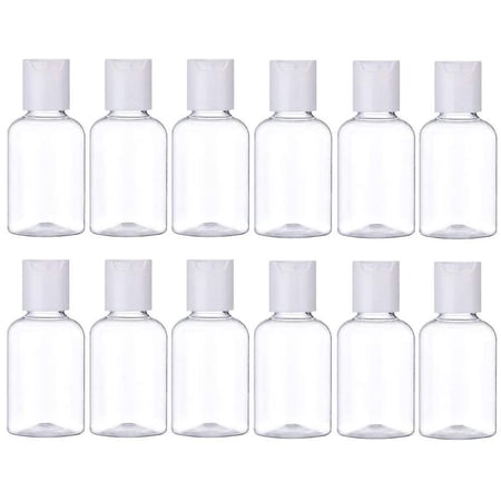 Pack Of 12 Clear Travel Bottles Set Empty Plastic Travel Toiletries ...