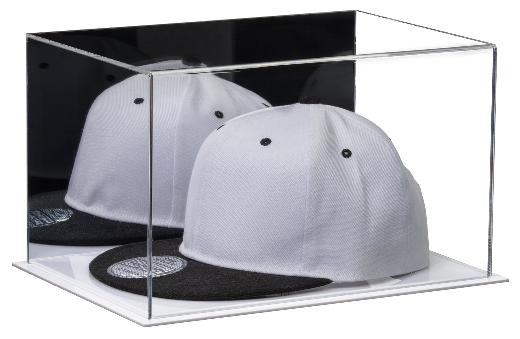 Better Display Cases Acrylic Hat or Cap Display Case with Mirror and ...