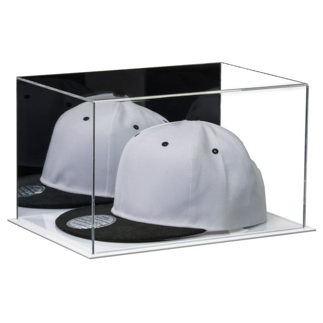 Better Display Cases Acrylic Hat or Cap Display Case with Mirror and ...