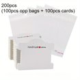 100 Sets Jewelry Display Packaging,Include White Kraft Paper Display ...