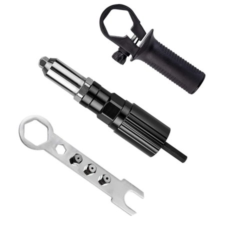 SICED Riveter Adapter, Cordless Electric Drill Riveter Gun Adapter Kit ...