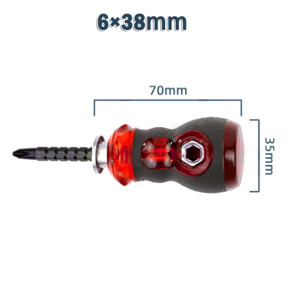 QXKE Double Head Screwdriver Magnetic Retractable Removable Ratchet ...