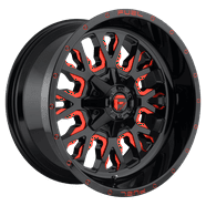 Fuel D755 Reaction 15X8 5X139.7 -18Et 125.1Cb Gloss Black Milled With ...