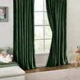 Christmas Emerald Green Pom Pom Velvet Curtains for Bedroom/Living Room ...