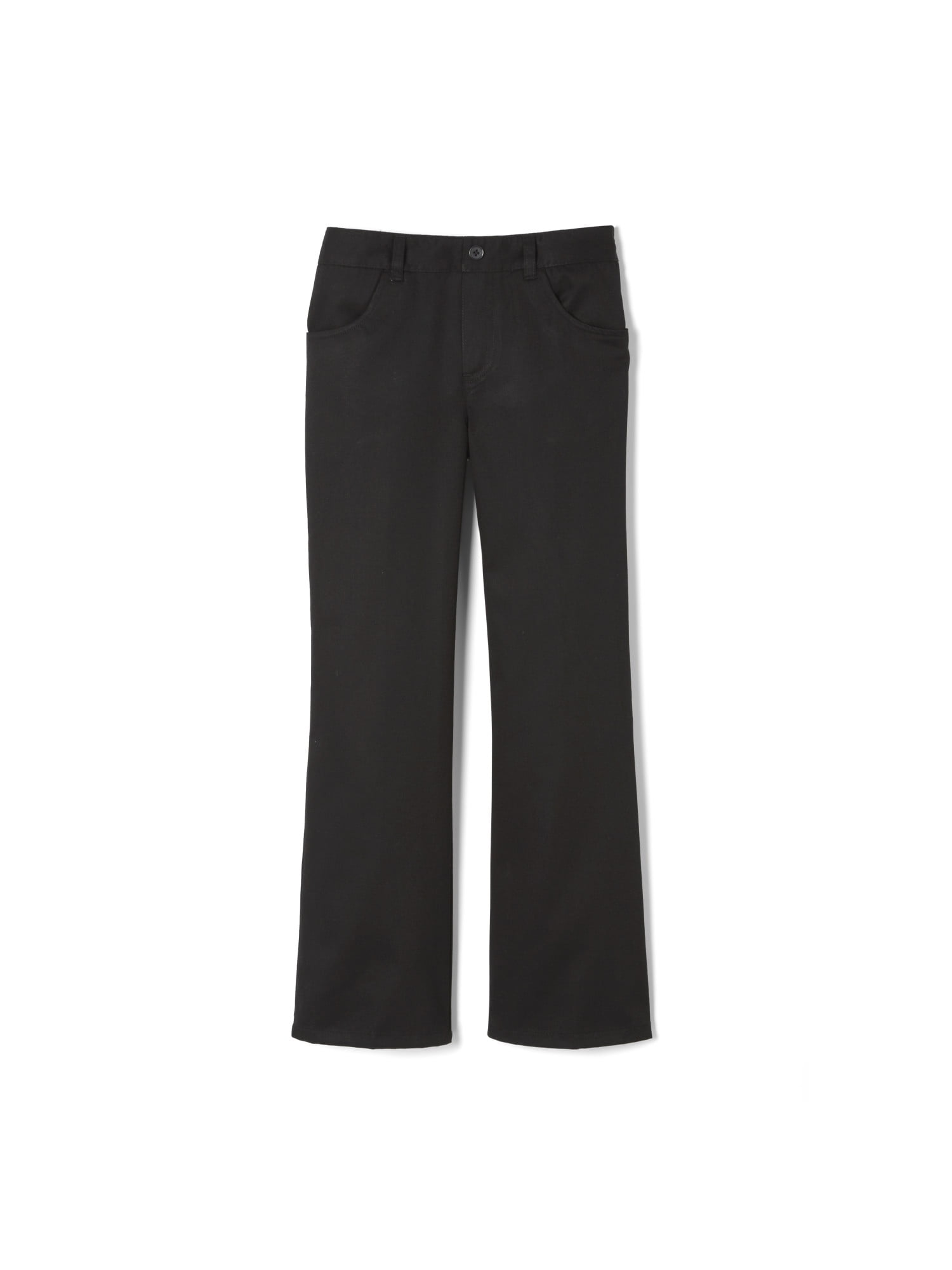 French Toast Girls School Uniform Pull-On Twill Bootcut Pants, Sizes 4 ...