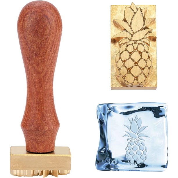 Ice Stamp Pineapple Wooden Seal Stamp Ice Branding Stamp Ice Stamp ...