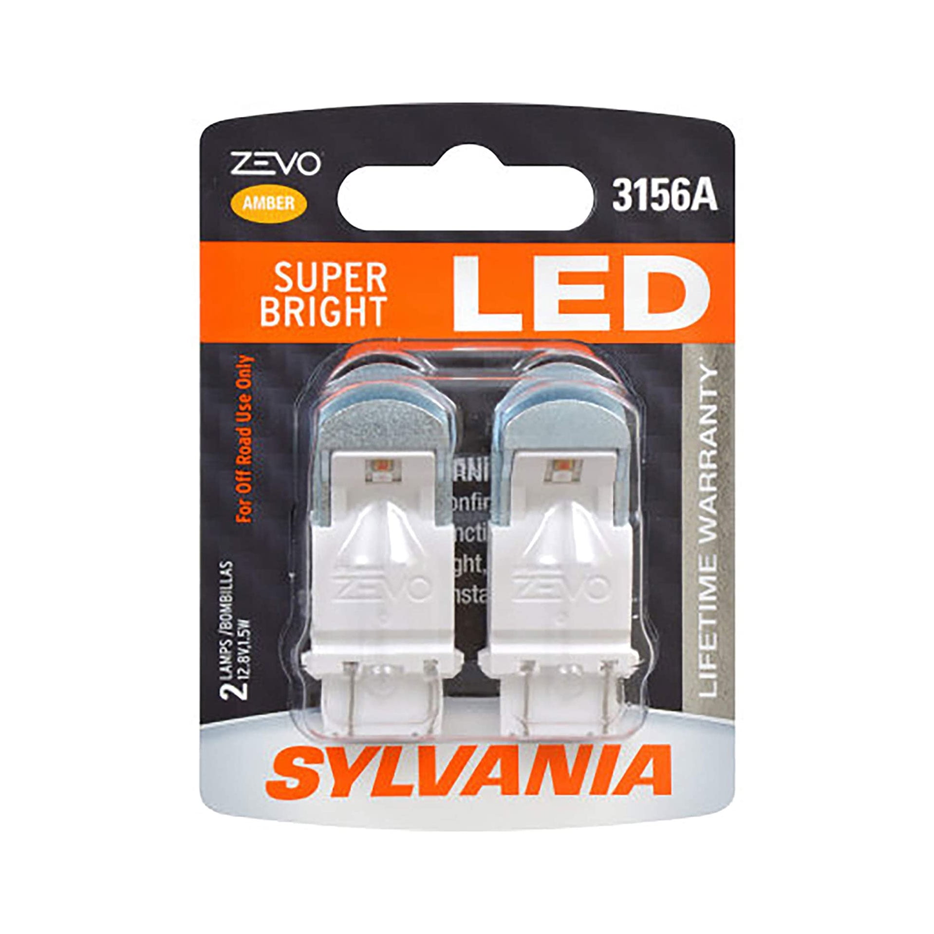 Sylvania Zevo 3156 Amber LED Bright Interior Exterior Mini Light Bulb ...