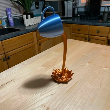 Dengmore Floating Coffee Cup Mug Sculpture Kitchen Decor Pouring ...