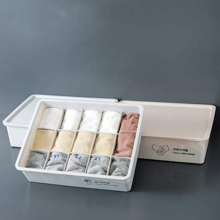Underwear Socks Storage Box Divided finishing box ;divided underwear ...