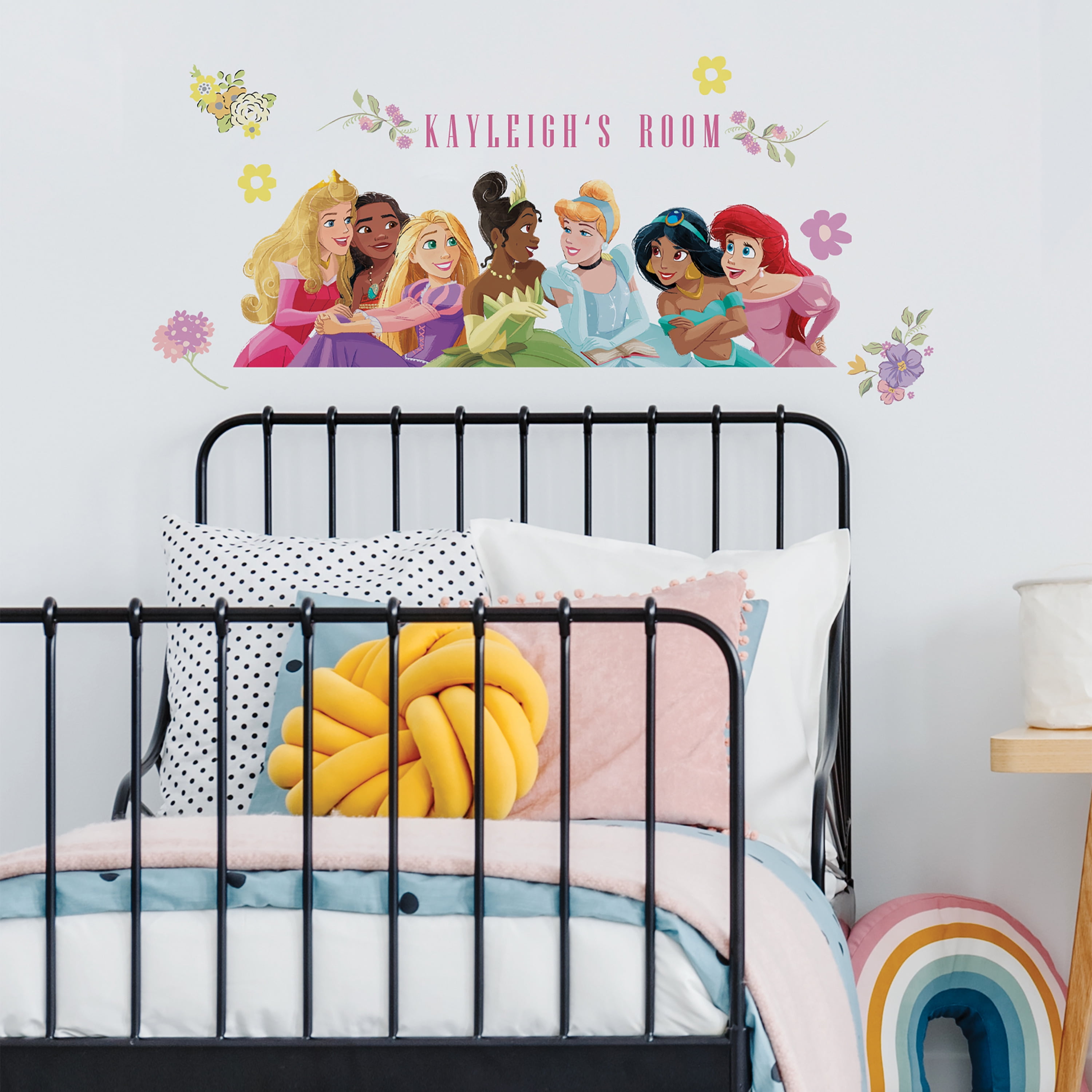 Disney Princesses Peel and Stick Giant Wall Decal with Alphabet ...