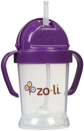 Zoli Baby BOT Straw Sippy Cup 6 oz - Purple - Walmart.com