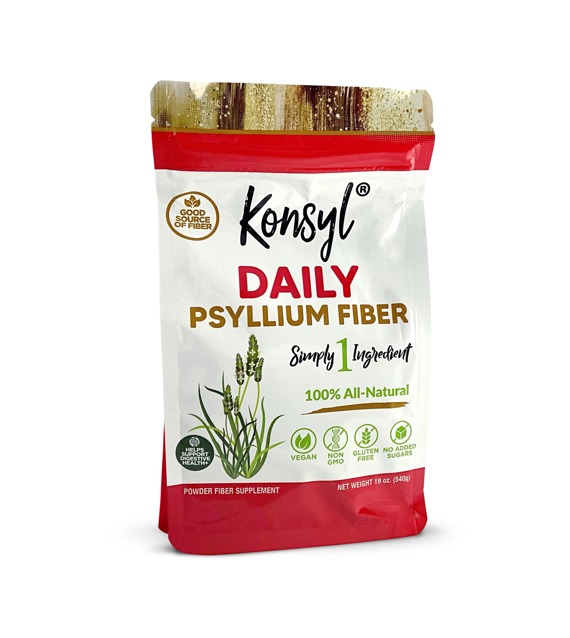 Suplemento de fibra Konsyl Daily Psyllium Fiber 540 g naranja | Bodega ...