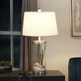 Better Homes & Gardens Fillable Glass Lamp Base with USB Port, Clear ...