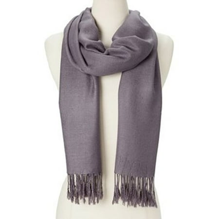 Oussum - Dark Grey Solid Scarfs for Women Fashion Warm Neck Womens ...