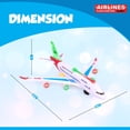 PLAYEE Kids Airplane Toy, Bump and Go, LED Lights, Sounds, Durable ...