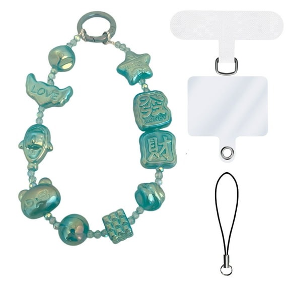 1Pc Star Shaped Imitation Pearl Bead Mobile Straps Handsets Chain ...