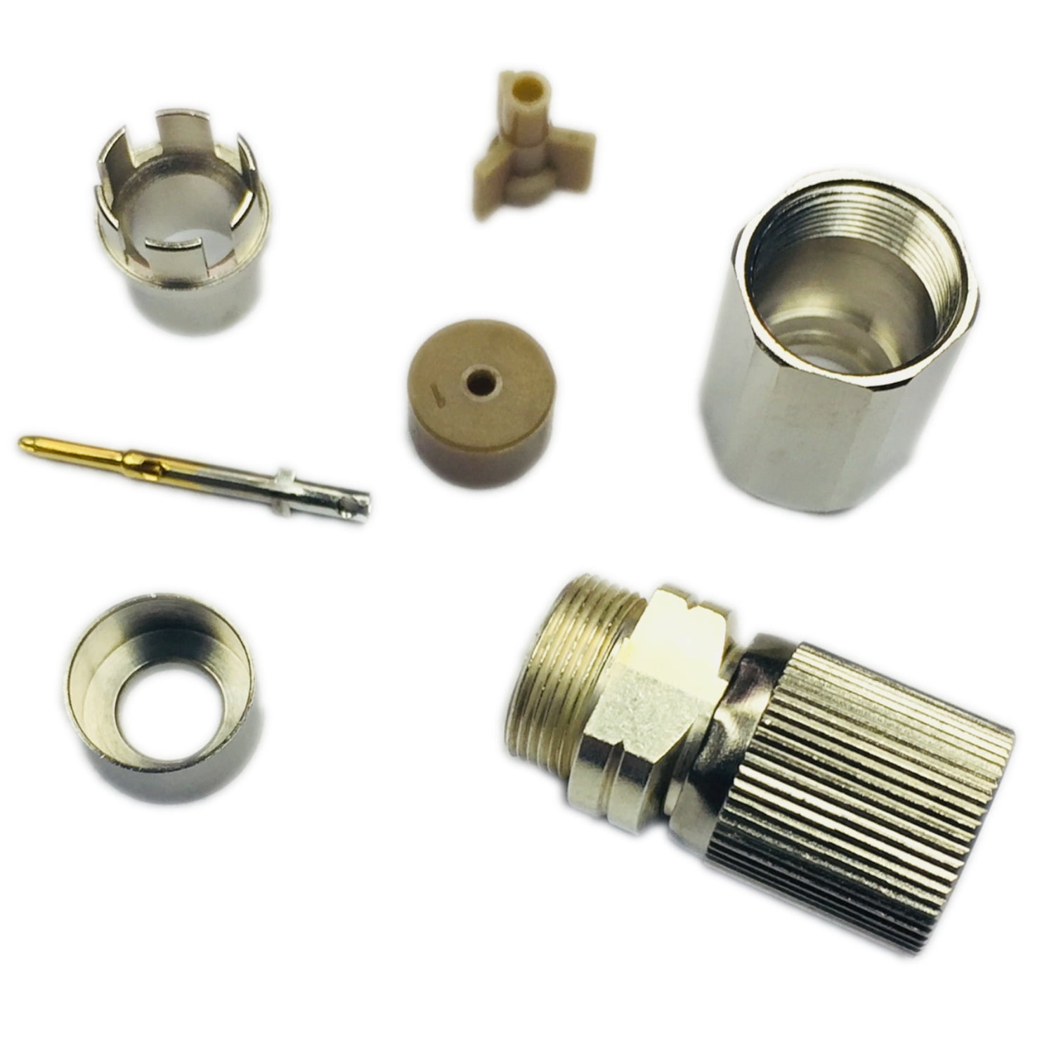 V23612-A103-A66 Connector 1.6/5.6 PL 75Ohm ST Cable Mount Gold PLUG BNC ...