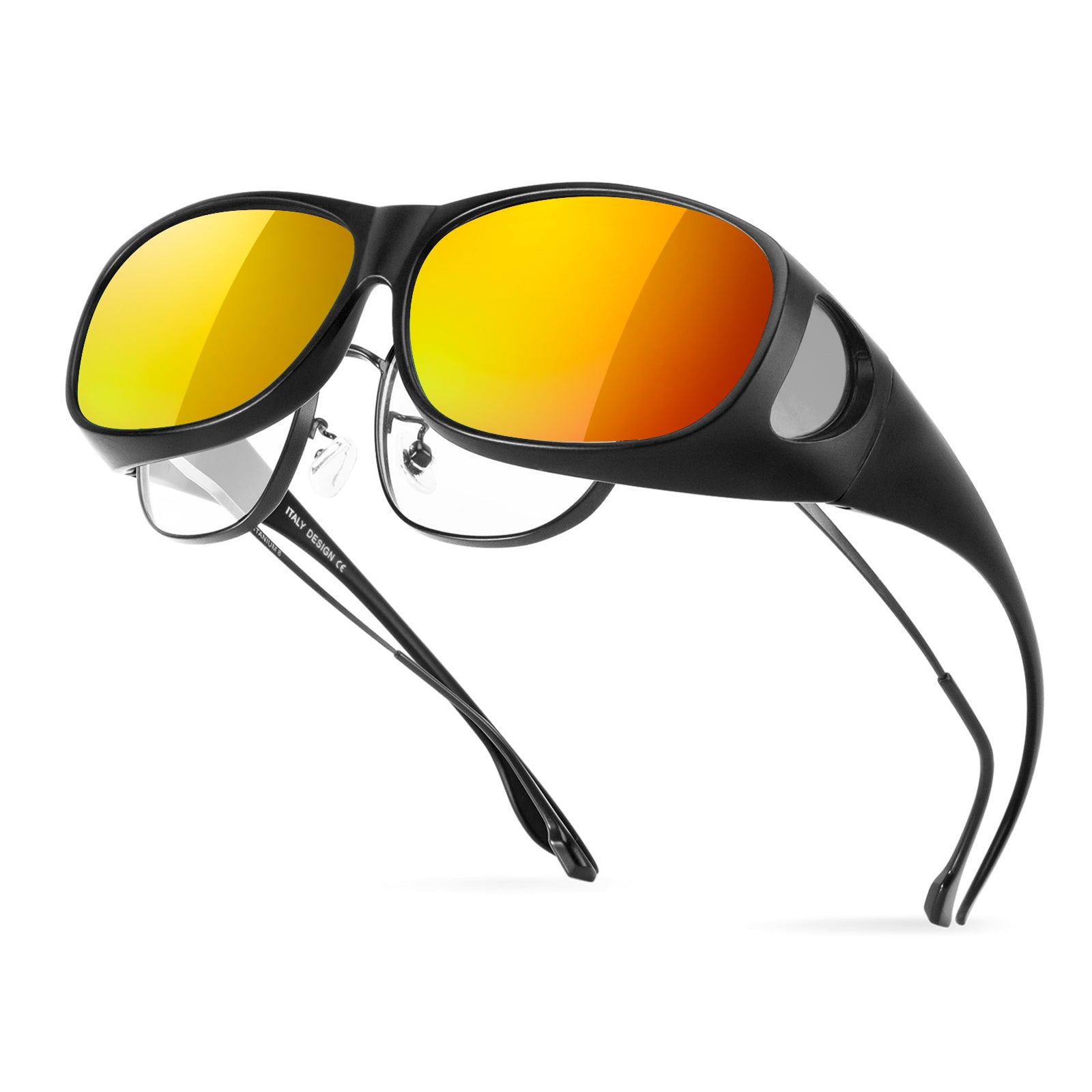 Bloomoak Polarized over Glasses Wrap Around Sunglasses Fit-Over ...