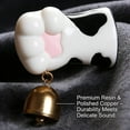 Creative Cute Cow Cat Paw Doorbell, Resin Magnetic Cat Paw Decorative ...