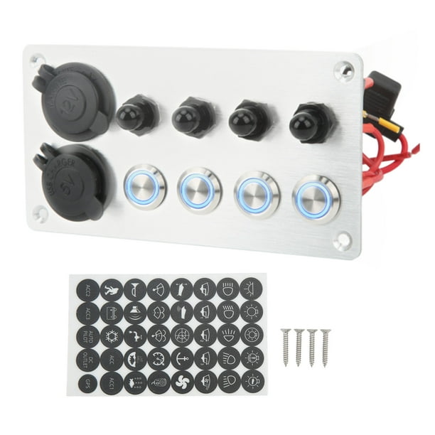 Gang Switch Panel,4 Gang Push Button Gang Push Button Switch Panel ...