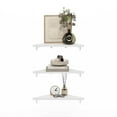Furinno Triangle Corner Floating Shelves, Wall Mount Display Shelf ...