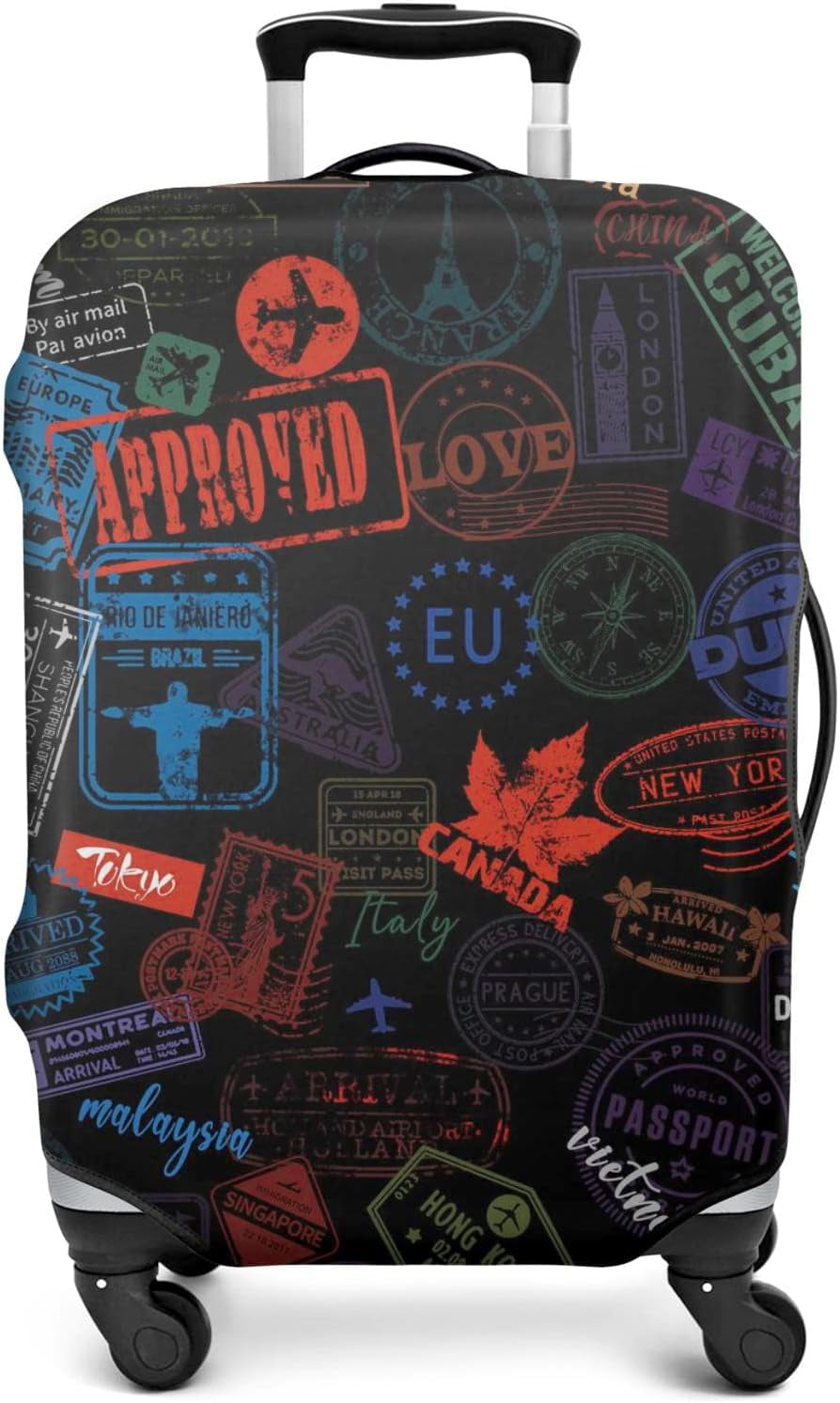 Luggage Cover Approved Go Travel Suitcase Protector Elastic Washable ...