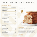 Hero Seeded Bread, Low Carb, 1g Net Carb, 0g Sugar, High Protein, High Fiber, 4 Loaves - Walmart.com