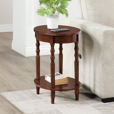 Convenience Concepts Classic Accents Brandi Oval End Table, Sea Foam ...