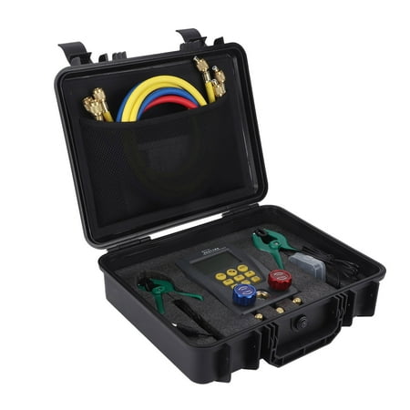 Refrigerant Manifold Meter,Digital Refrigeration Pressure Gauge Air ...