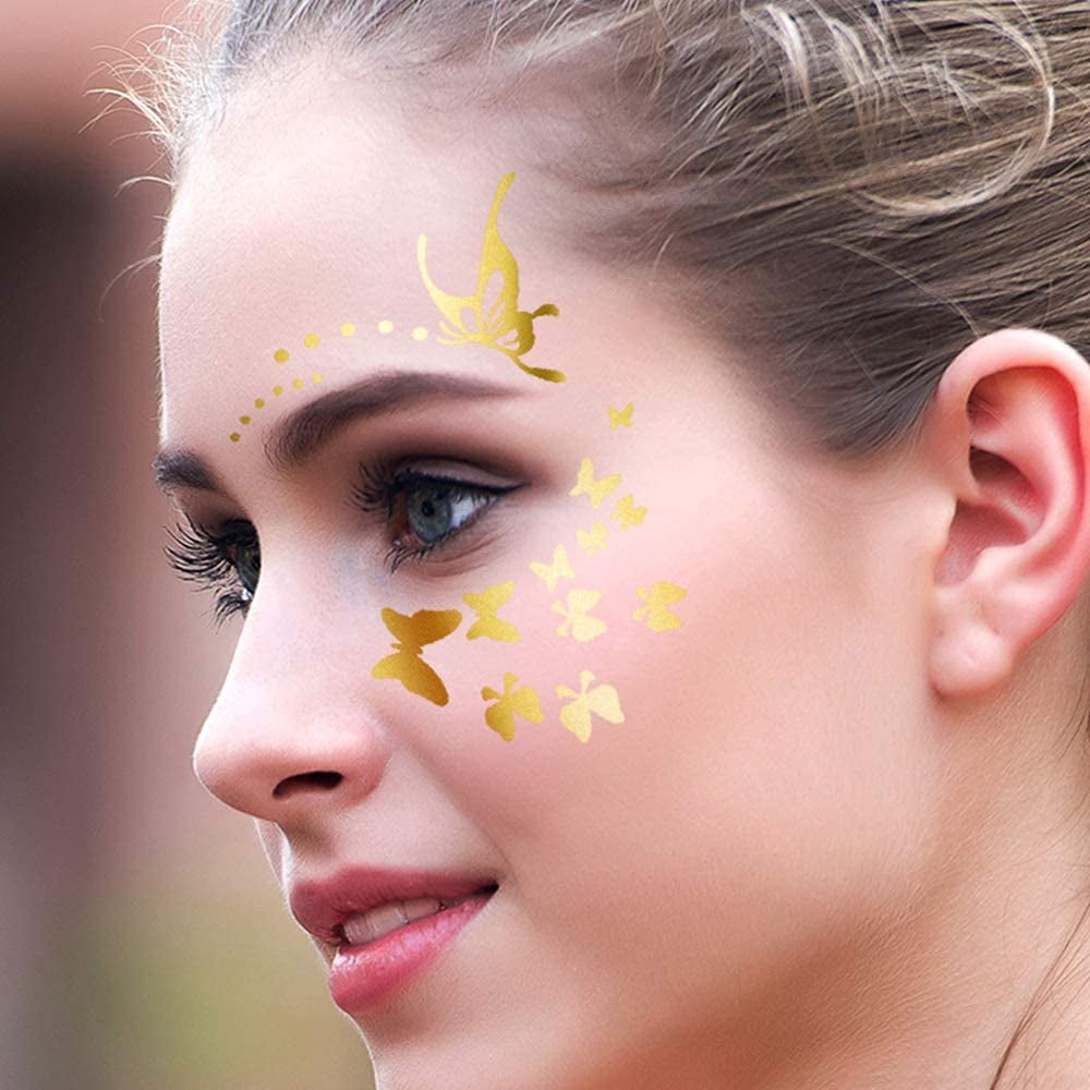 Metallic Bindi Tattoos Jewelry Tattoos :: Palm Trees | By TribeTats
