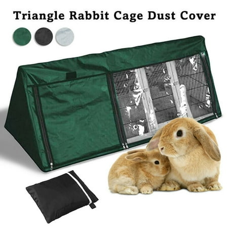 IKemiter Pet Triangular Rabbit Cage Waterproof Dust Cover Oxford Cloth ...