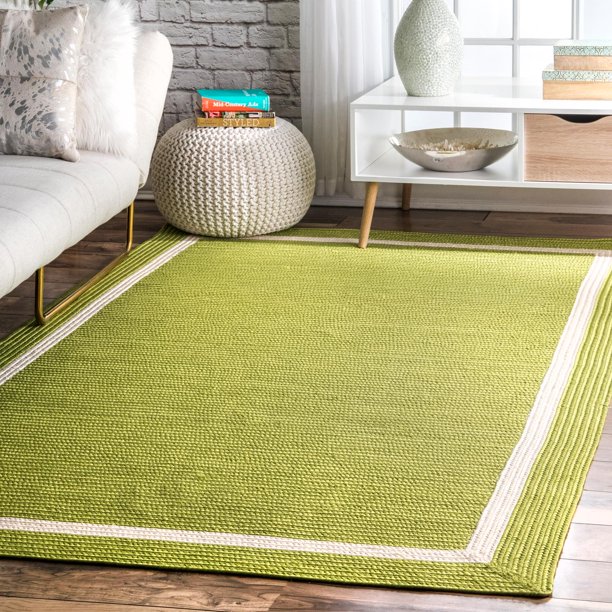 nuLOOM Braided Gwenyth Solid Border Area Rug or Runner - Walmart.com ...