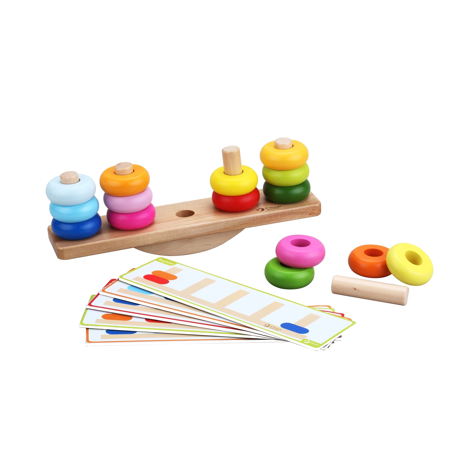 Classic World Wooden Balancing Stacking Game - Walmart.com