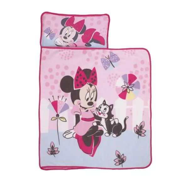 Disney Minnie Mouse Toddler Nap Mat with Super Soft Blanket, 1 Count ...