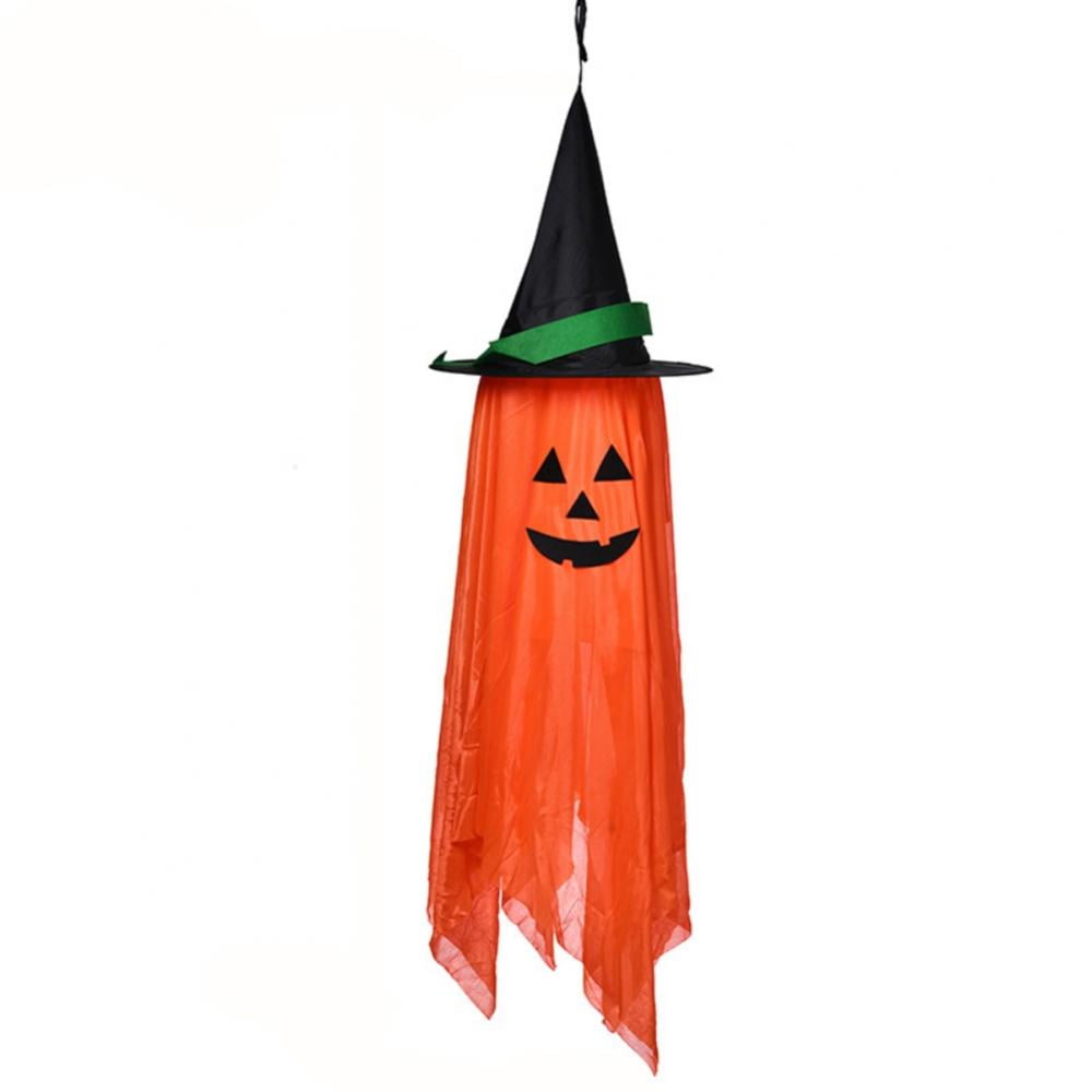 Halloween Decorations, Orange Pumpkin Wizard Hat Halloween Decor ...