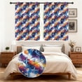 Astronaut and Spaceship Black Pattern Blackout Curtains,Triple Weaved ...