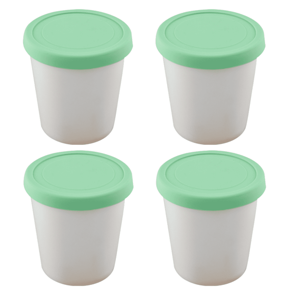 Ice Cream Containers LargeReusable BPA-Free Freezer Storage Tubs with ...