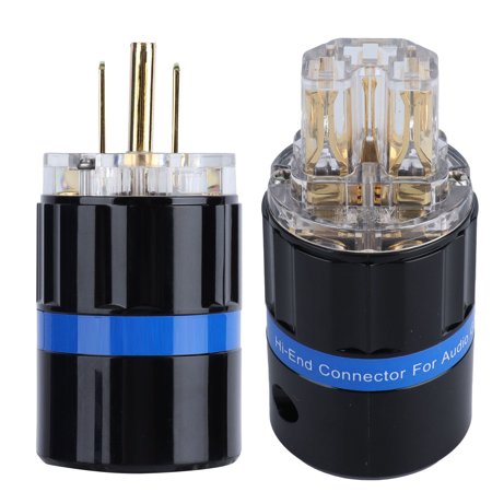 ANGGREK Pure Copper Power Plug, Oxidation Resistance Pure Copper 24K ...