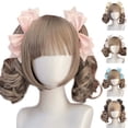1 Pair Lovely Hairpin with 3D Ribbon Bowknot Beautiful Hair Clip Maid ...