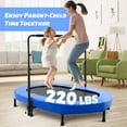ANCHEER Foldable Trampoline, Mini Rebounder with Adjustable Handle ...