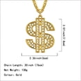 DESIGNICE Dollar Necklace for Women Men 14K Gold Silver Plated ...