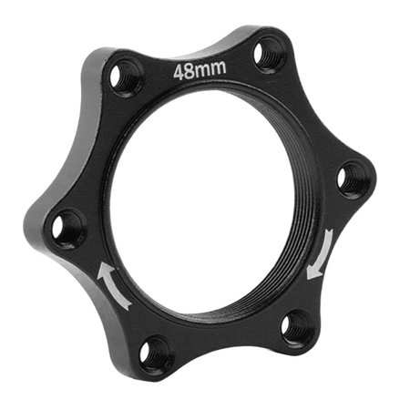 Aluminium Bike Threaded Hubs Disc Brake Rotor Adapter Base - Black ...