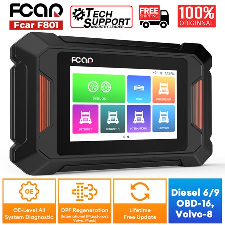 FCAR F801 Heavy Duty Truck Scanner Scan All System DPF Regen HD OBD ...