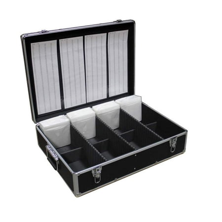 New MegaDisc 1000 CD DVD Black Aluminum Media Storage Case Mess-Free ...