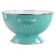 Calypso Basics, 5 Qt. Enamel on Steel Two Toned Colander, Turquoise ...