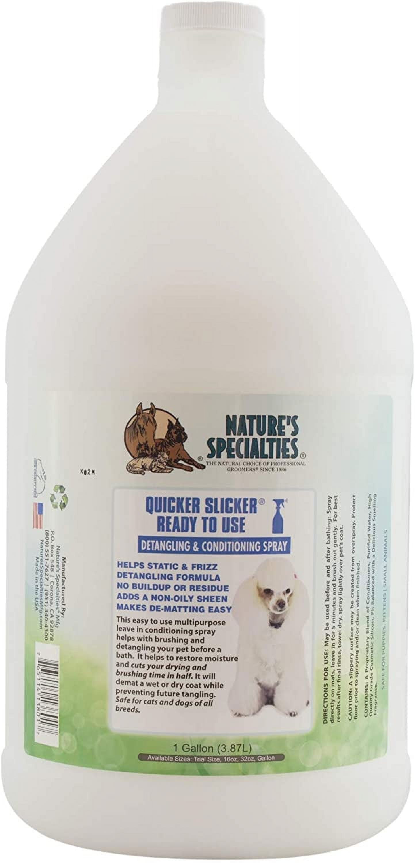 Acondicionador Nature's Specialties Quicker Slicker para Perros Ca ...